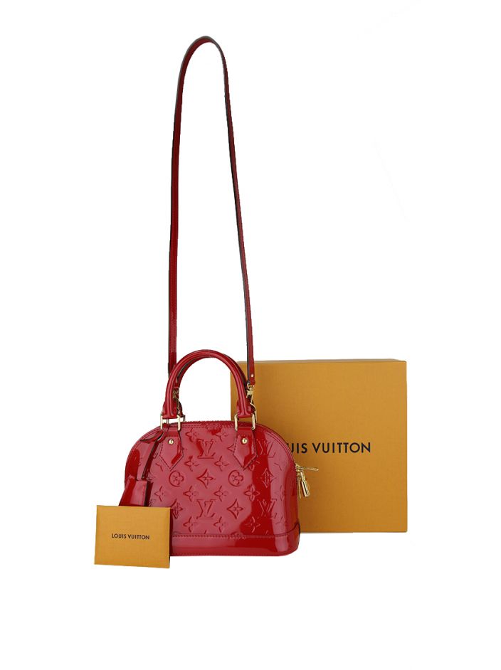 Bolsa Louis Vuitton Alma BB Red Verniz - HAY1﻿ Original | Etiqueta Única