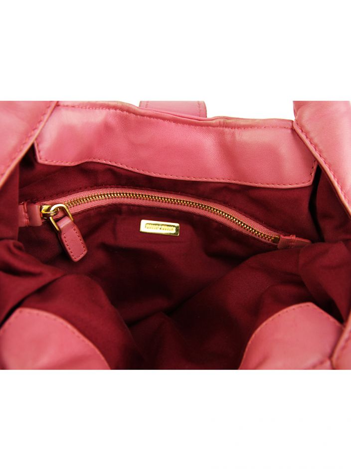 Bolsa Miu Miu Rosa Original - AHU5 | Etiqueta Única