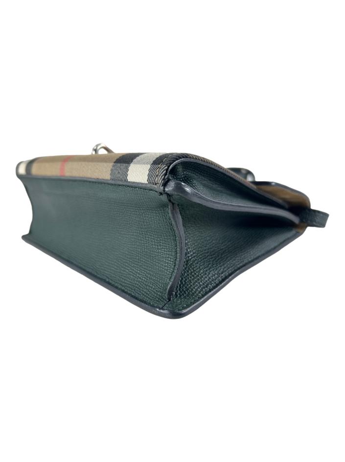 Bolsa Tiracolo Burberry Macken House Check Verde - DBQD1 Original ...