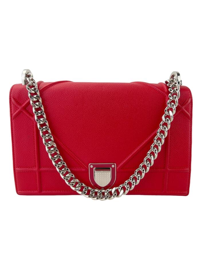 Bolsa Tiracolo Christian Dior Diorama Flap Vermelha - CBEV3 Original ...