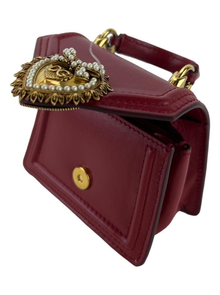 Bolsa Tiracolo Dolce & Gabbana Micro Devotion Couro Vermelho - PW815 ...