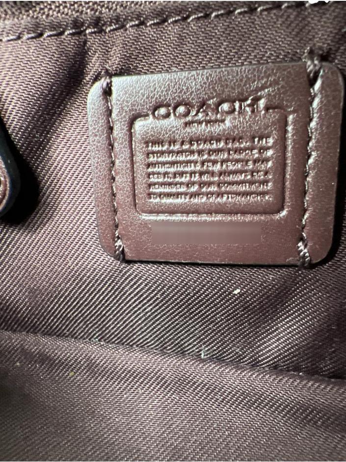 Bolsa Tote Coach Dreamer Mini Studs Couro Roxa - CHZJ250 Original ...