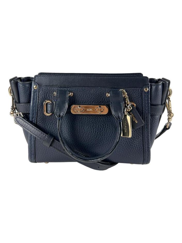 Bolsa Tote Coach Swagger 27 Couro Azul Marinho - FFW17 Original ...