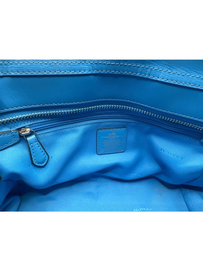 Bolsa Tote Coach Swagger Azul - CSQS1 Original | Etiqueta Única