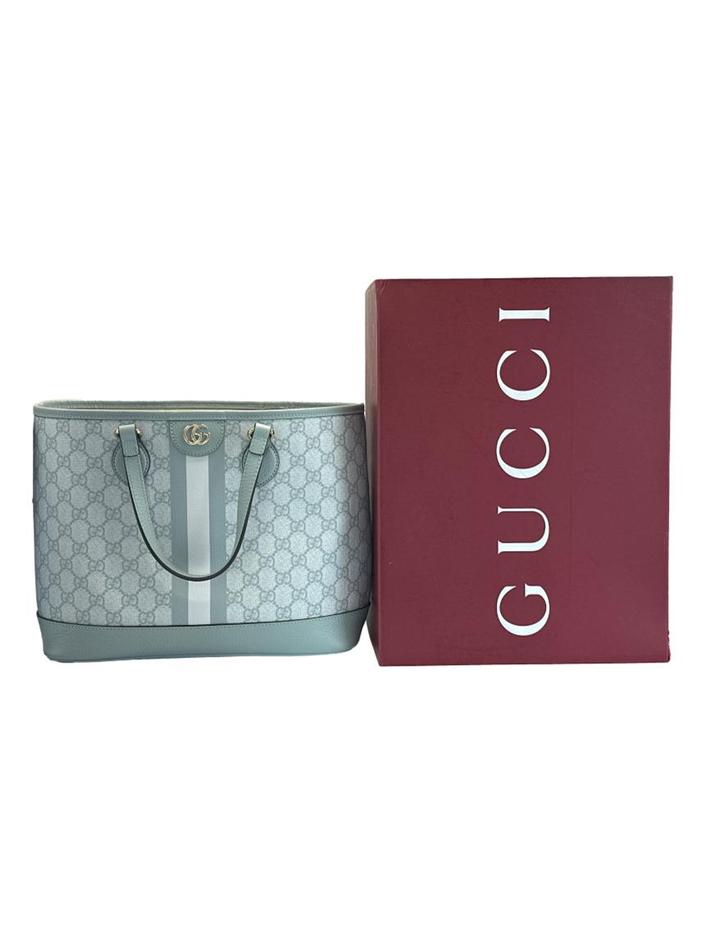 Bolsa Tote Gucci GG Supreme Ophidia Azul Claro - CRMP4 Original ...