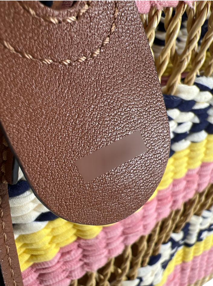 Bolsa Tote Loewe Woven Basket Multicolor - CLYF24 Original | Etiqueta Única