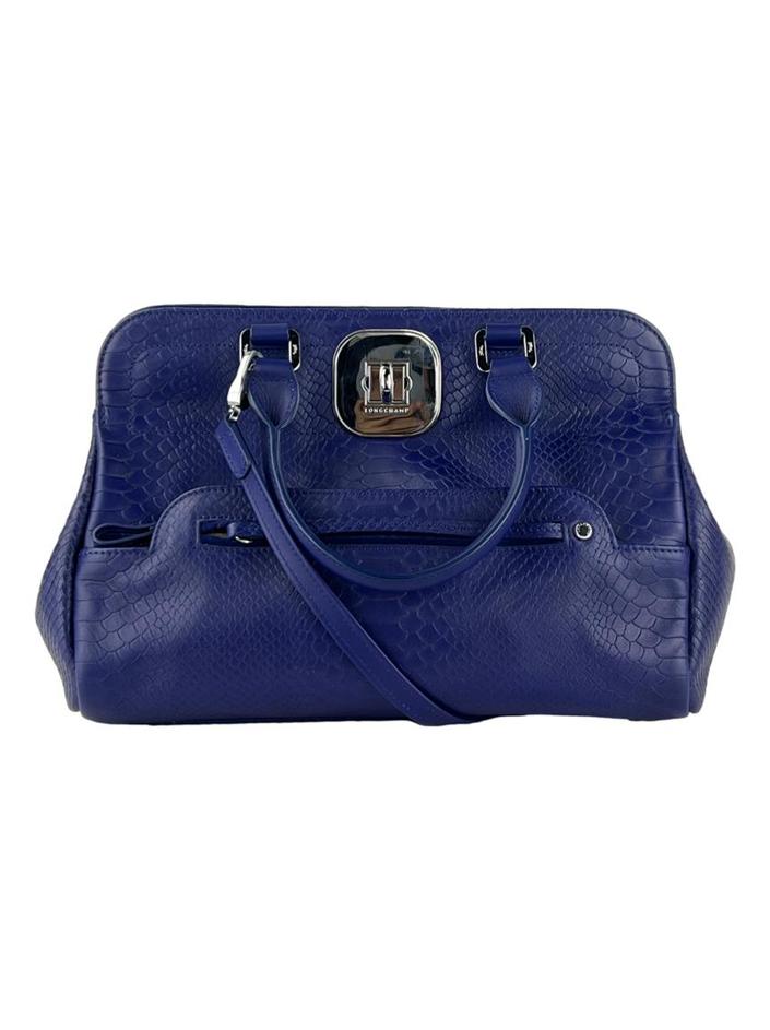 Bolsa Tote Longchamp Gatsby Python Embossed Azul - CFHJ220 Original | Etiqueta Única