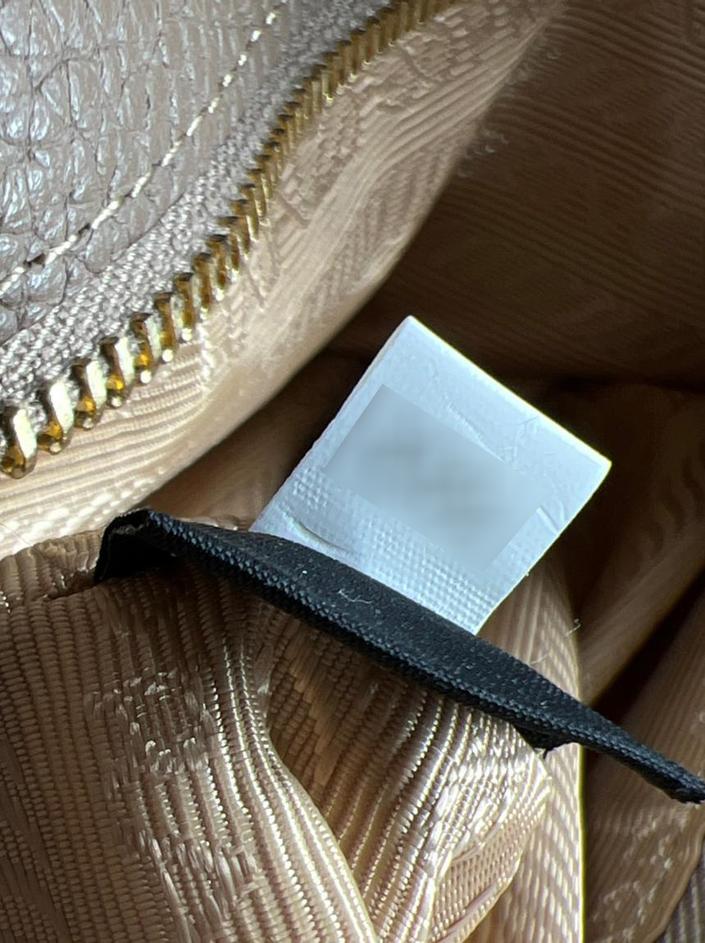 Bolsa Tote Prada Vitello Daino Etoupe - DBXG3 Original | Etiqueta Única