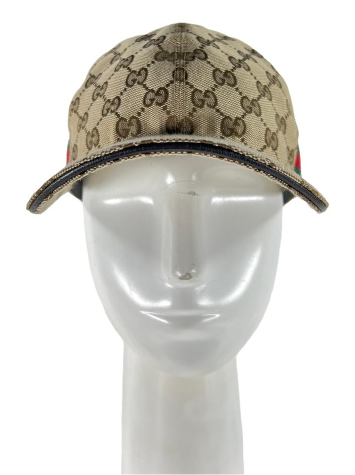 Boné Gucci Monogram Web Bege - CMBE2 Original | Etiqueta Única