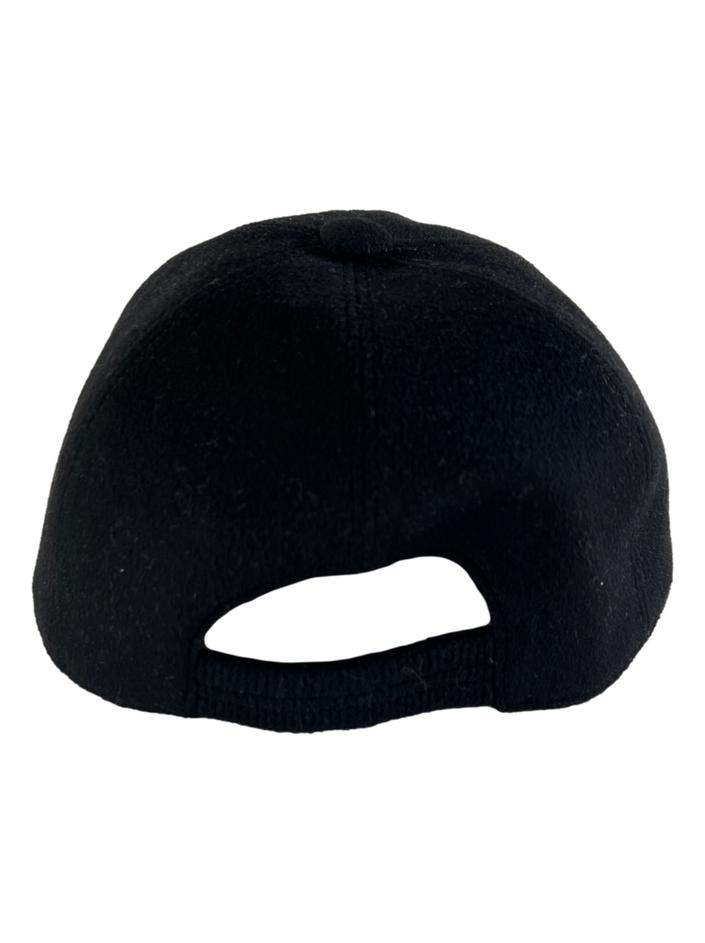 Boné Loro Piana Baseball Cashmere Preto - ACBU12 Original | Etiqueta Única