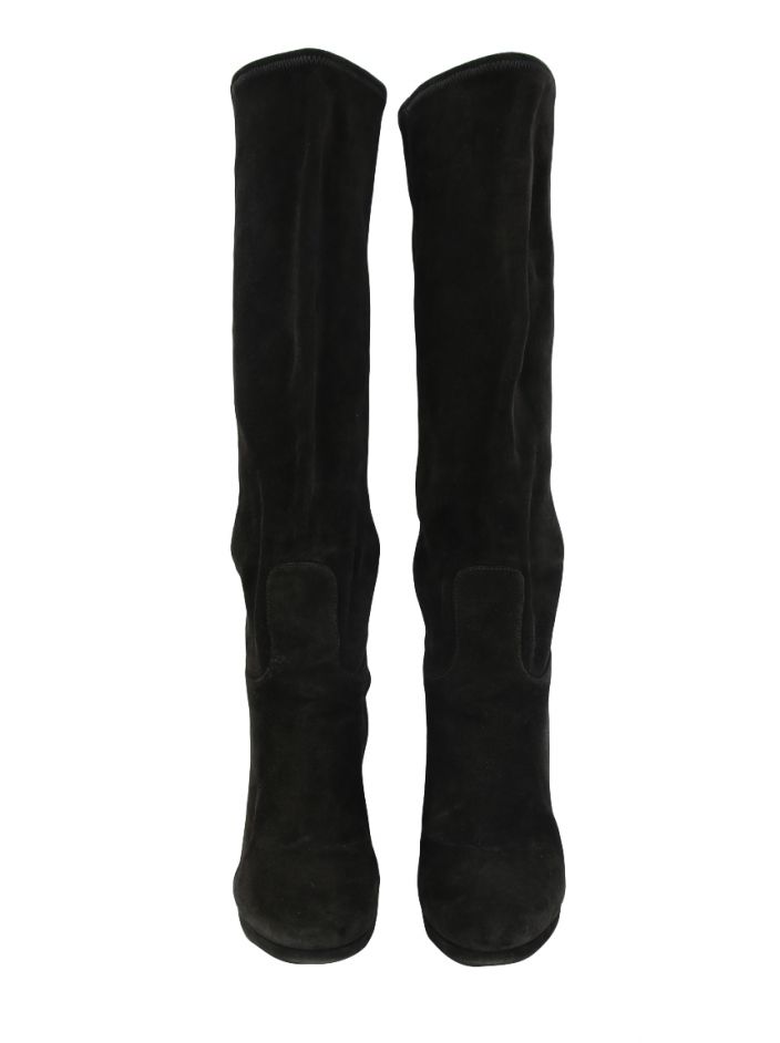 Bota Miu Miu Camurça Marrom - GHS5 Original | Etiqueta Única
