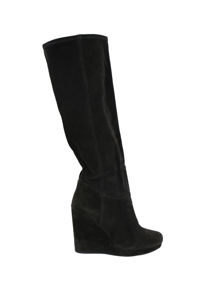 Bota Miu Miu Camurça Marrom - GHS5 Original | Etiqueta Única