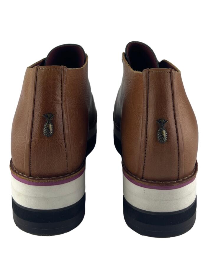 Bota Paula Ferber Couro Marrom - IX415 Original | Etiqueta Única