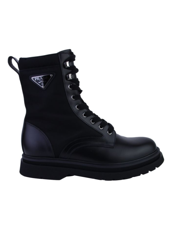 Bota Prada Couro Rois Escovado e Nylon Preto Masculina - YDP4 Original ...