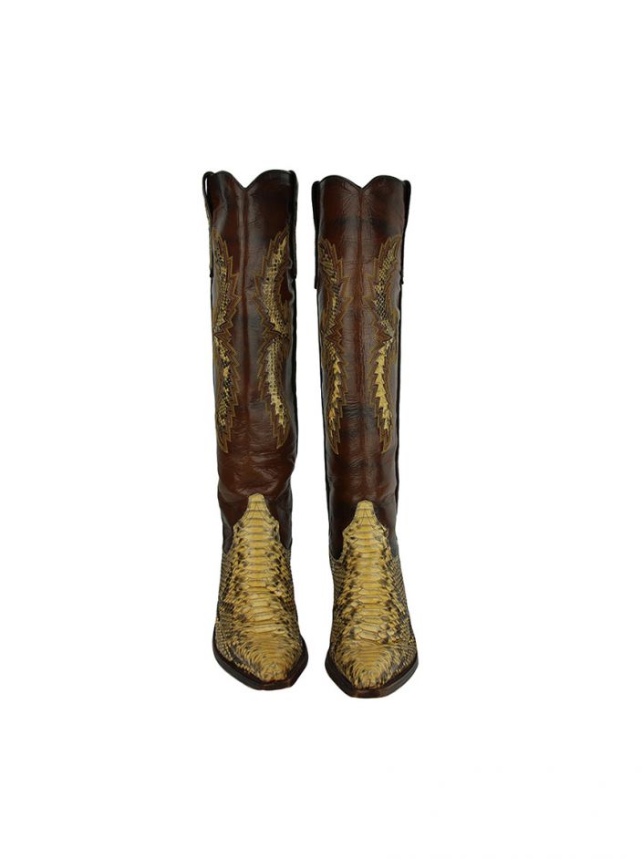 Bota Tony Mora Cano Alto Python - BAB1 Original | Etiqueta Única