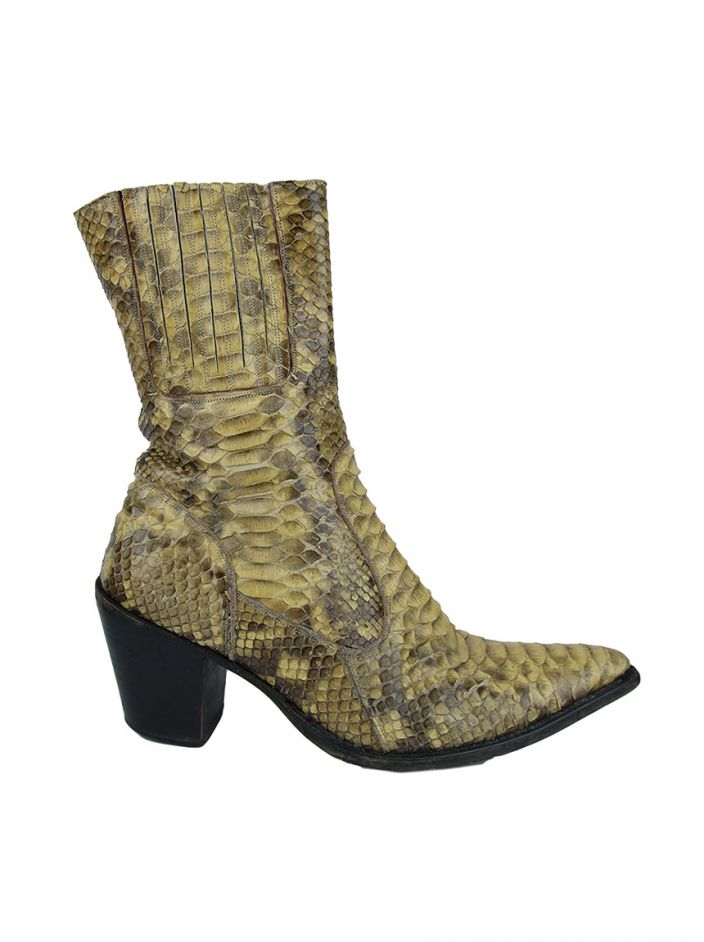 Bota Tony Mora Python Amarelo - AFY22 Original | Etiqueta Única