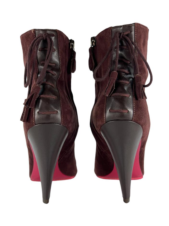 Bota Zeferino Camurça Vinho - SGA53 Original | Etiqueta Única