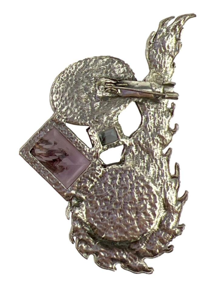 Broche Camila Klein Pedras Prateada - MUG120 Original | Etiqueta Única