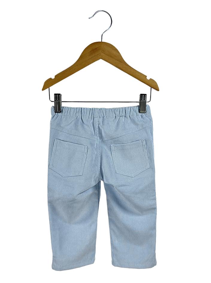 Calça Baroni Firenze VELUDO AZUL BEBE - CSPE326 Original | Etiqueta Única