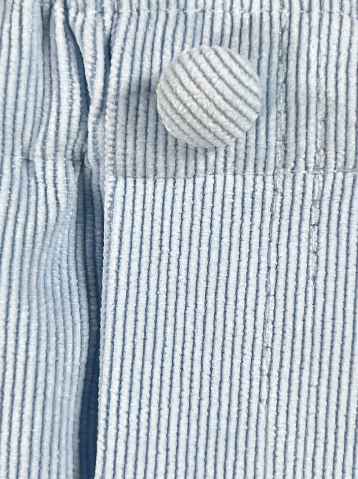 Calça Baroni Firenze VELUDO AZUL BEBE - CSPE326 Original | Etiqueta Única