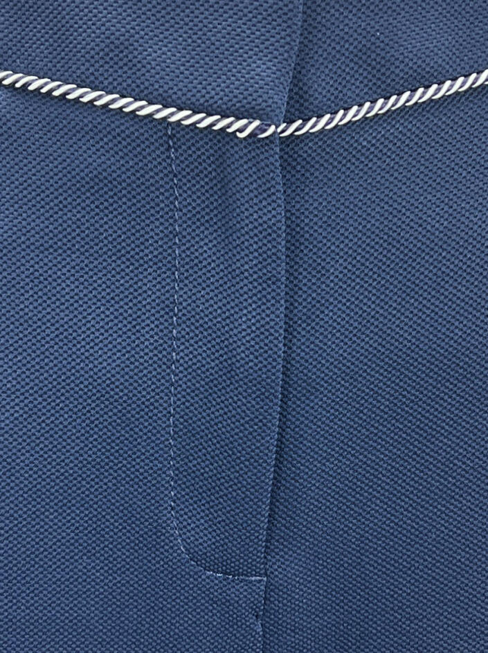 Calça Carolina Herrera Texturizada Azul - CGGF96 Original | Etiqueta Única