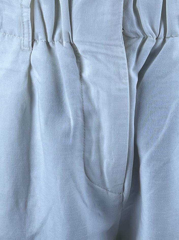 Calça Cris Barros Tecido Branco - BLU122 Original | Etiqueta Única