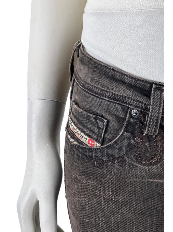 Calça Diesel Lowky Cinza - CBYX3 Original | Etiqueta Única