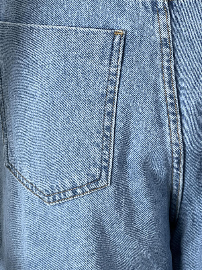 Calça Le Blog Store Reta Azul - CIJG48 Original | Etiqueta Única