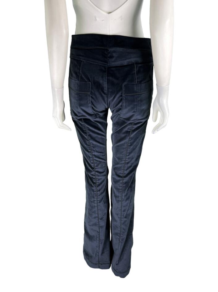 Calça Mixed Flare Veludo Azul Marinho - CIJG30 Original | Etiqueta Única