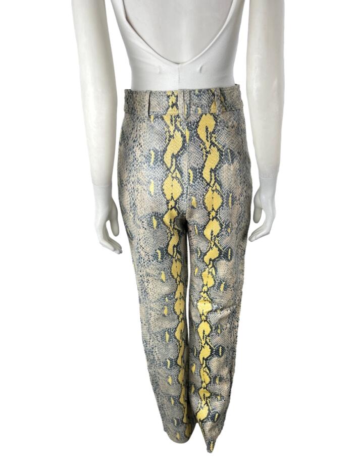 Calça NK Store Couro Python - CJBX1 Original | Etiqueta Única