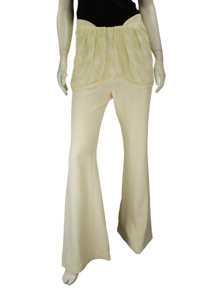 Calça Paula Raia Boca de Sino Creme Original - CR339 | Etiqueta Única