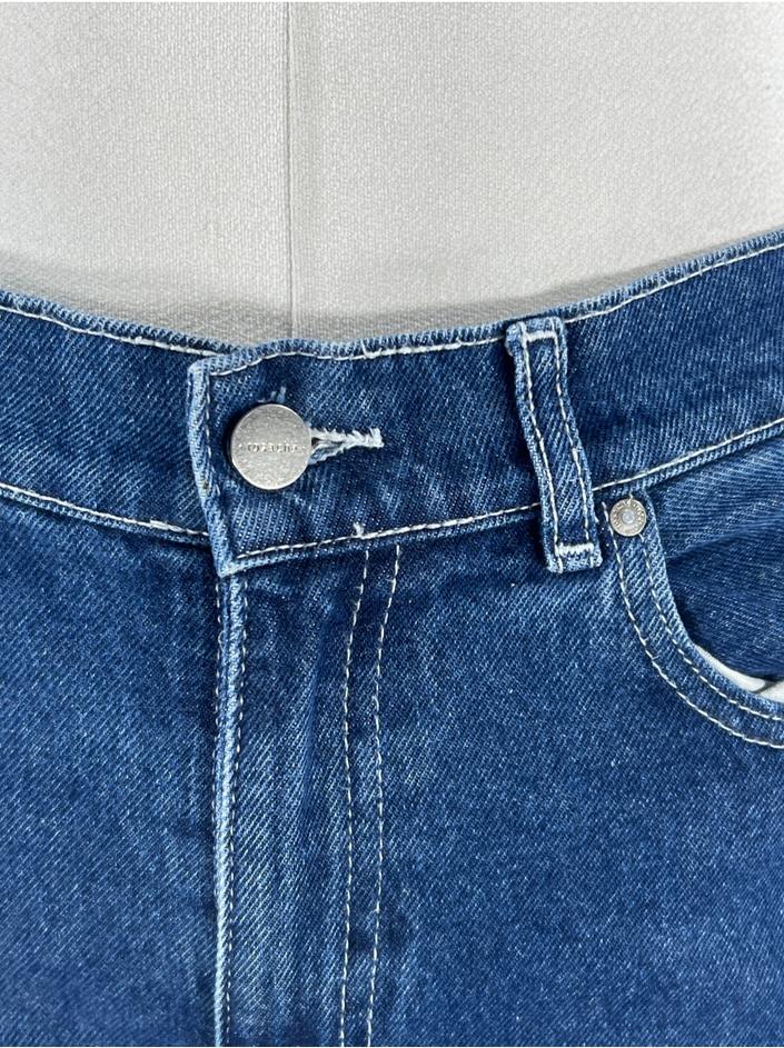 Calça Rosa Chá Jeans Azul - ANZ935 Original | Etiqueta Única