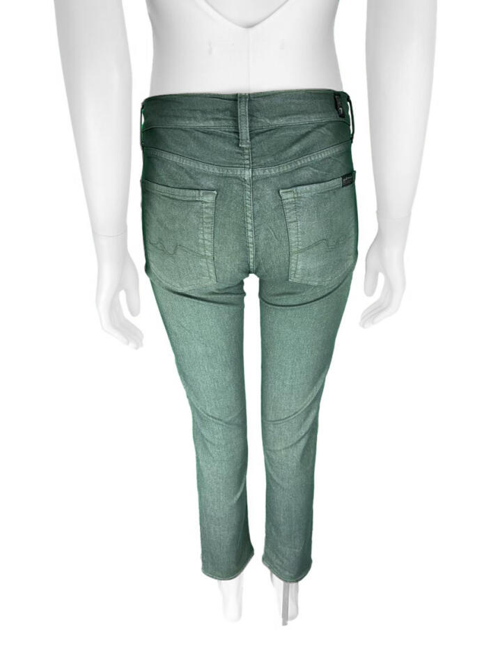 Calça Seven For All Mankind Gwenevere Streech Verde - ACQW25 Original ...