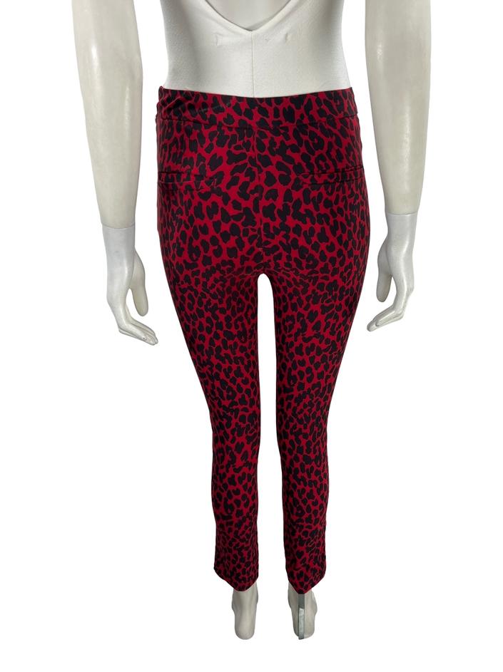Calça Zara Animal Print Vermelha - CTN269 Original | Etiqueta Única