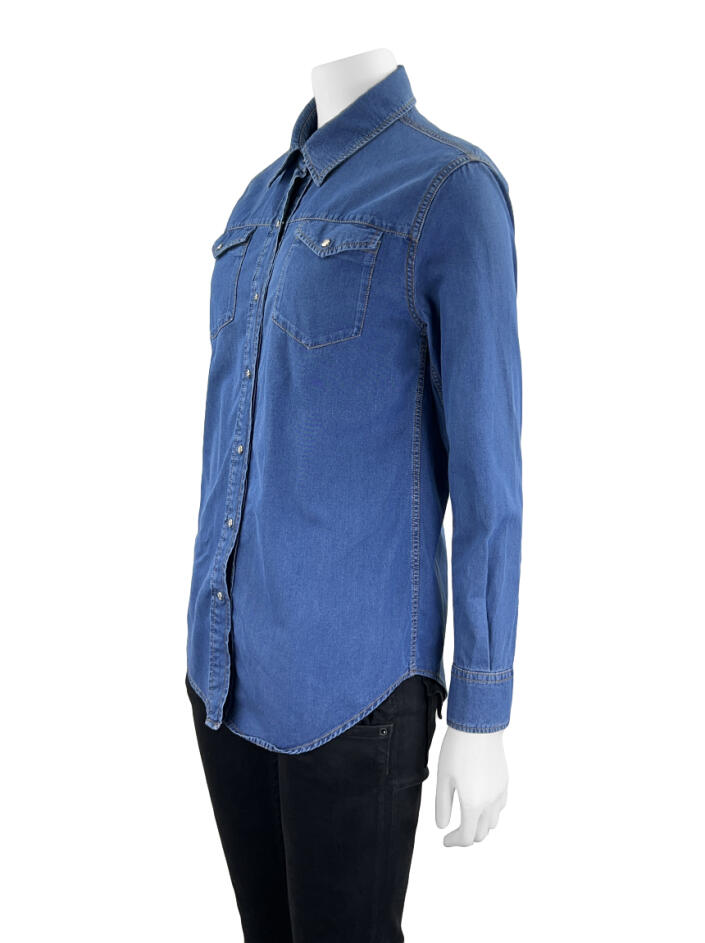 Camisa Carolina Herrera Jeans Azul - CANB72 Original | Etiqueta Única