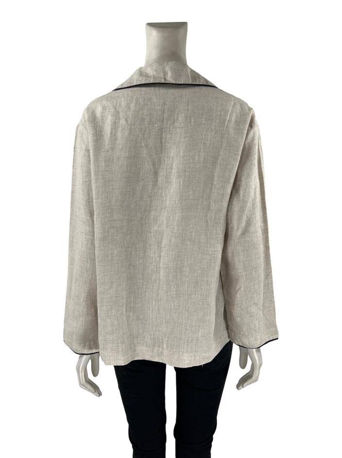 Camisa Comini Fasano Tecido Bege - CCCR317 Original | Etiqueta Única