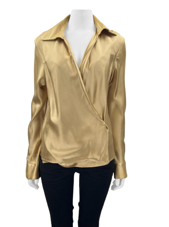 Camisa Gucci Tecido Dourado - ADPR22 Original | Etiqueta Única