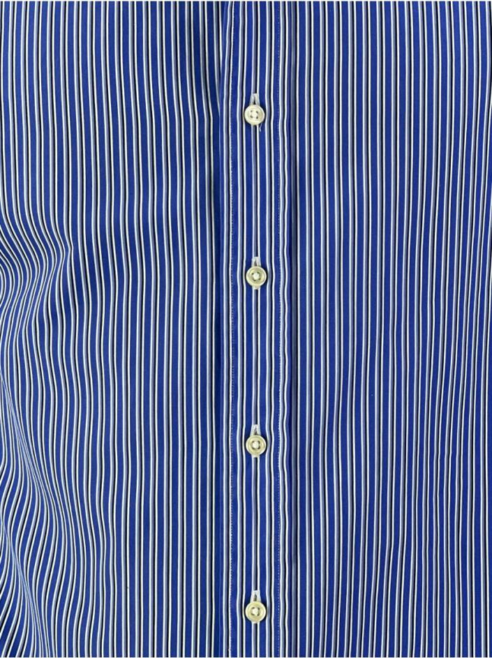 Camisa Polo Ralph Lauren Regent Custom Fit Listras Azul - AGAT63 ...