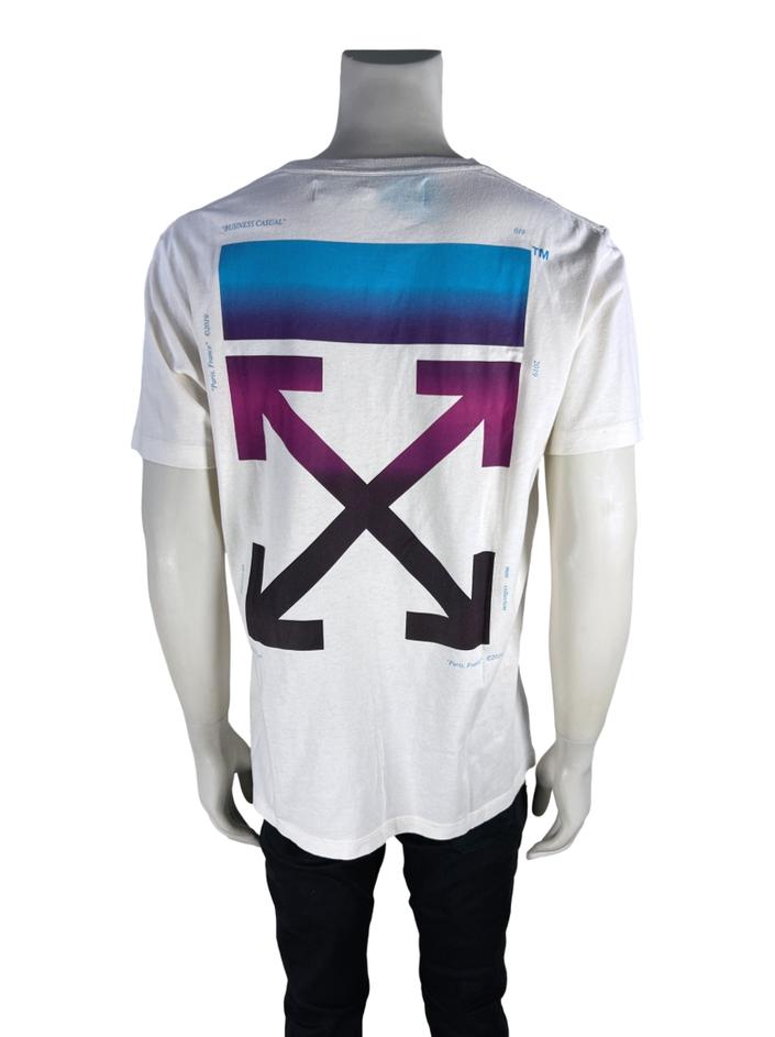 Camiseta Off-White Arrow Gradient Branca - CRFB13 Original | Etiqueta Única