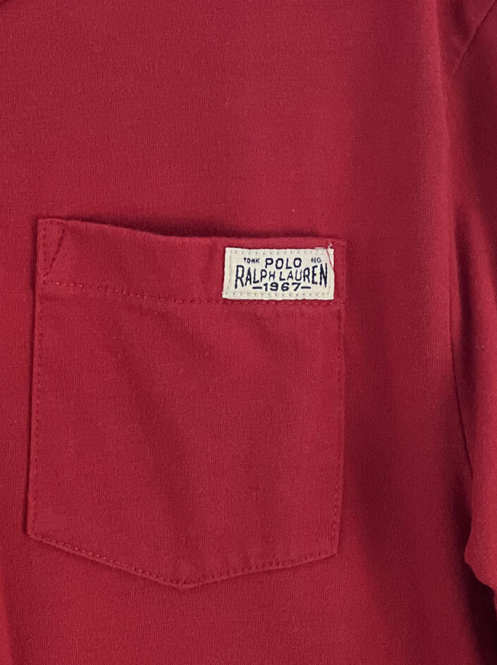 Camiseta Polo Ralph Lauren Basica Vermelha - GHG121 Original | Etiqueta ...