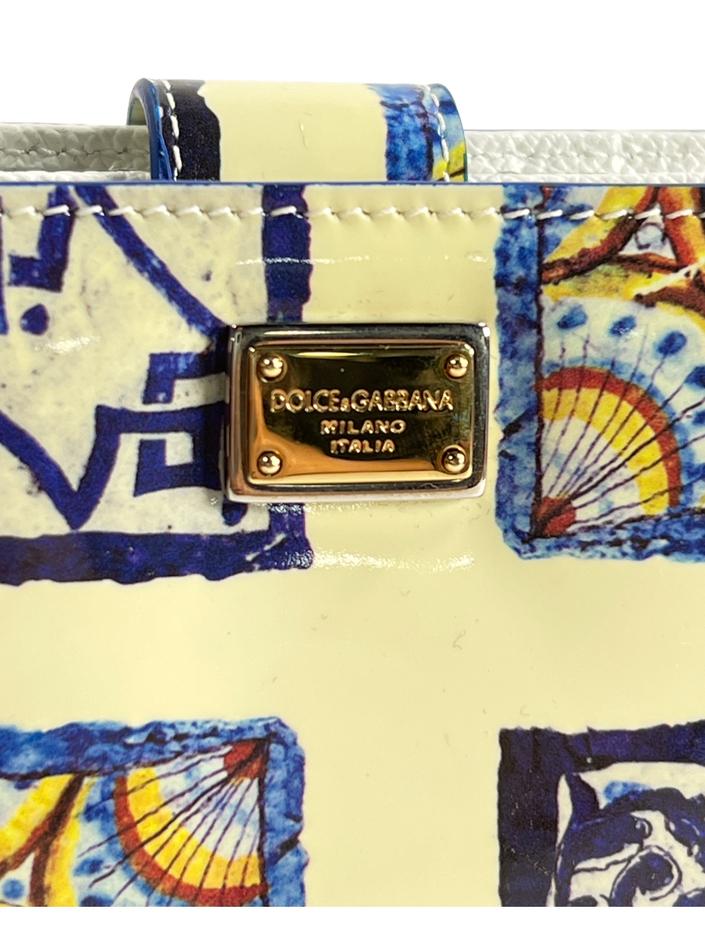 Carteira Dolce & Gabbana Verniz Majolica - DFSK1 Original | Etiqueta Única