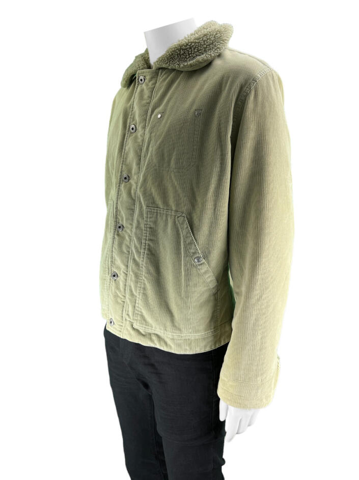 Casaco Diesel Shearling Canelado Verde - CILD101 Original | Etiqueta Única