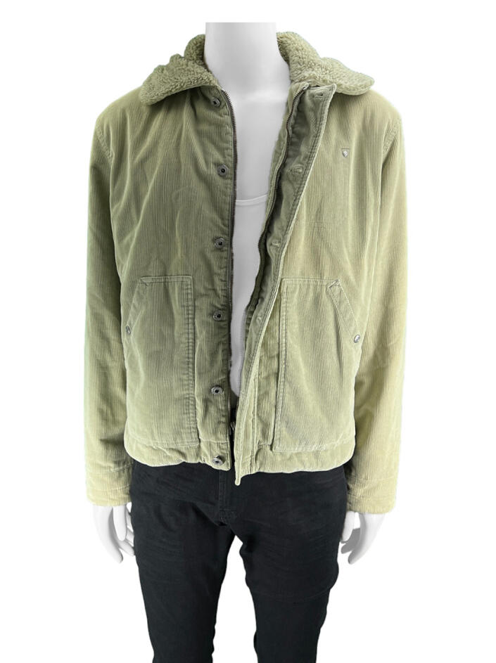 Casaco Diesel Shearling Canelado Verde - CILD101 Original | Etiqueta Única