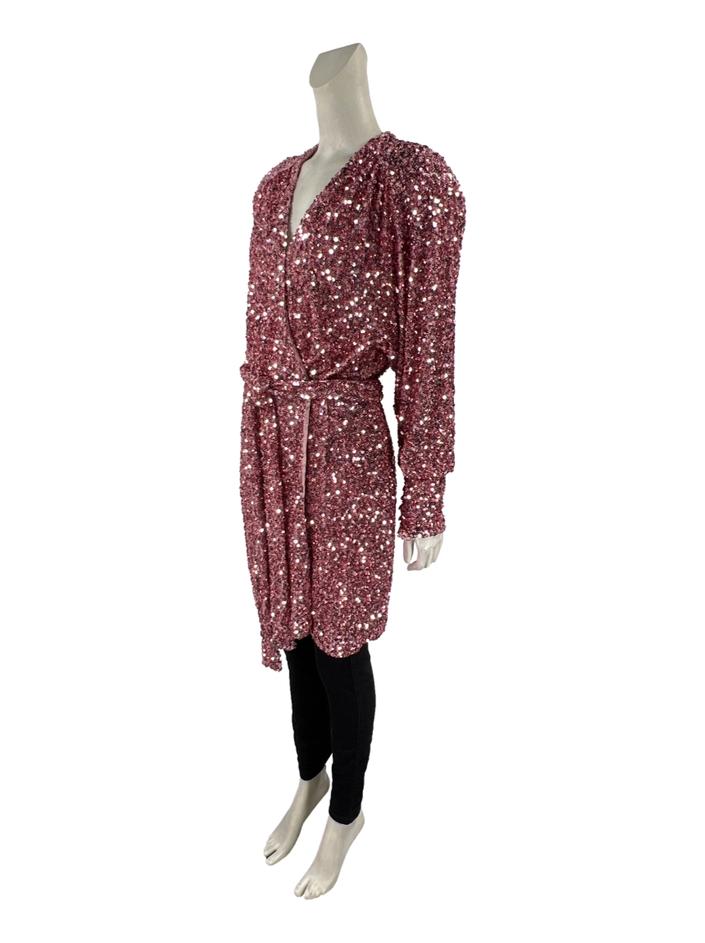 Casaco Rotate Birgerchristensen Paetê Rosa - CRVH11 Original | Etiqueta ...