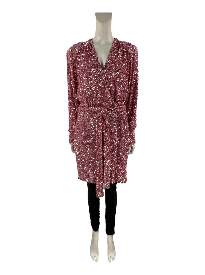 Casaco Rotate Birgerchristensen Paetê Rosa - CRVH11 Original | Etiqueta ...