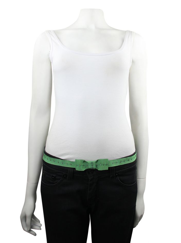 Cinto Chloé Tecido Verde Original - FLX163 | Etiqueta Única