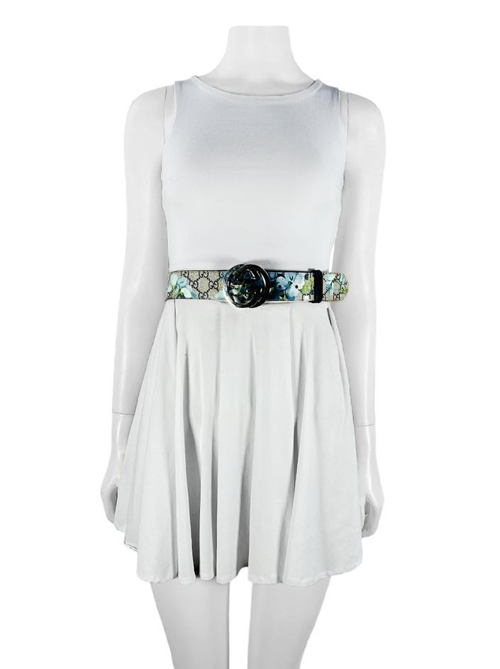 Cinto Gucci Interlocking G Blooms Monogram - CQEK12 Original | Etiqueta ...