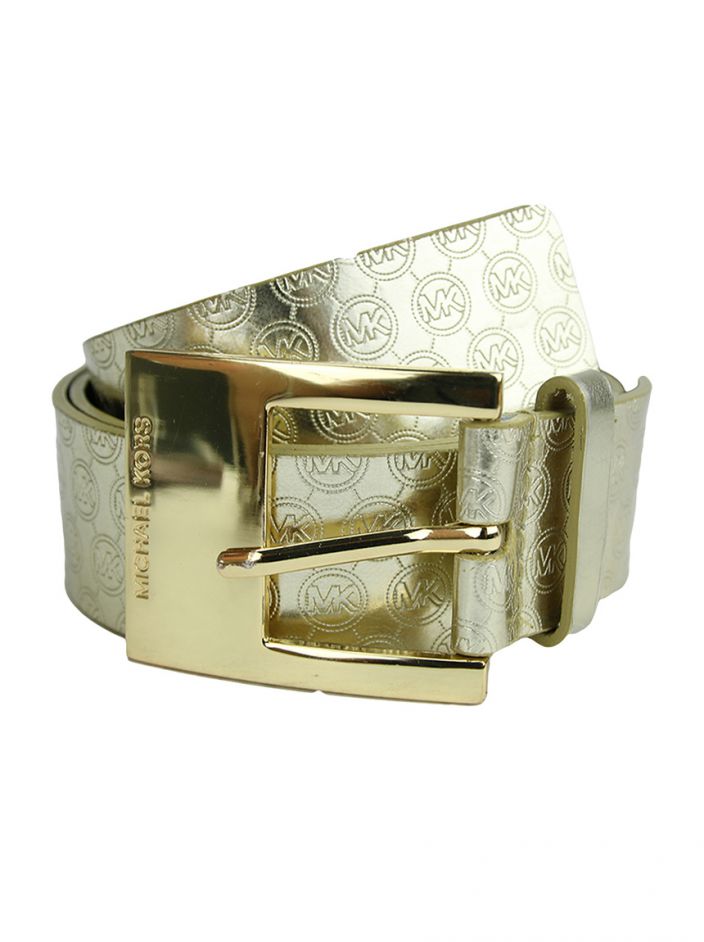 Cinto Michael Kors Couro Dourado - BML6 Original | Etiqueta Única