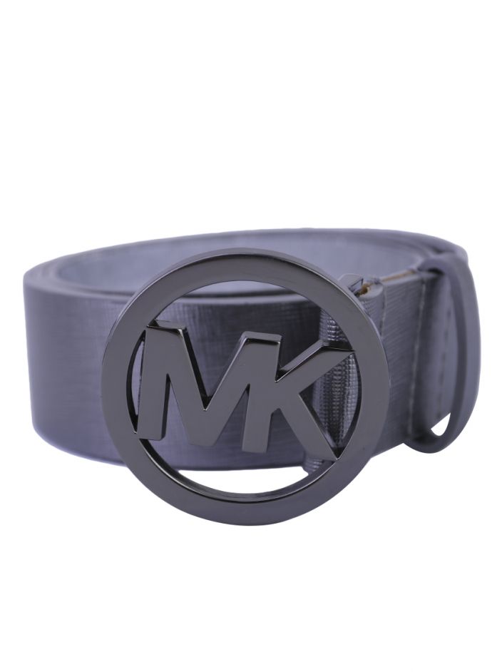 Cinto Michael Michael Kors Logo Prateado - VUS2 Original | Etiqueta Única
