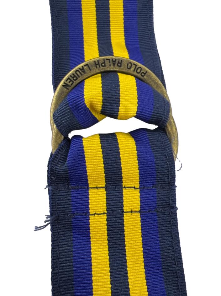 Cinto Polo Ralph Lauren Listrado Bicolor - LIX124 Original | Etiqueta Única
